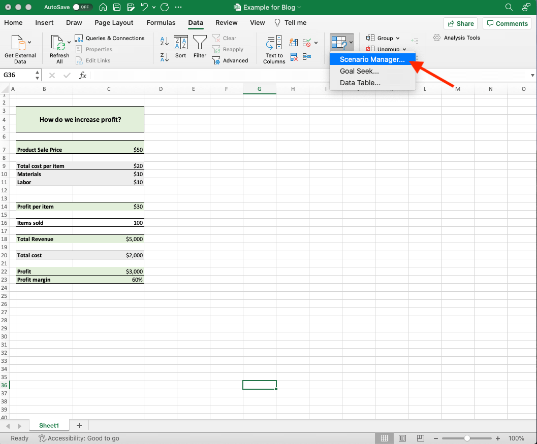 What-if analysis: a beginner's guide to scenarios + goal seek in Excel